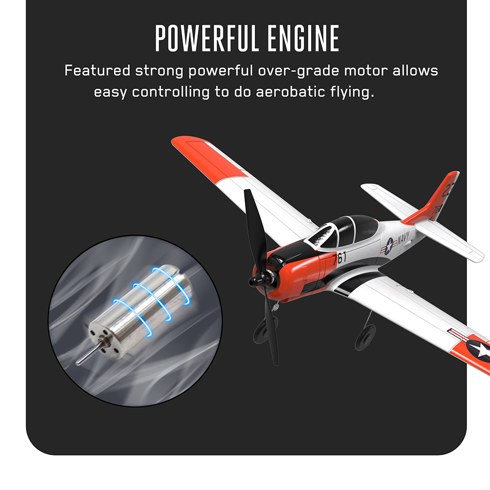 Eachine Mini T-28 Trojan EPP 400mm Wingspan 2.4G 6-Axis Gyro RC ...